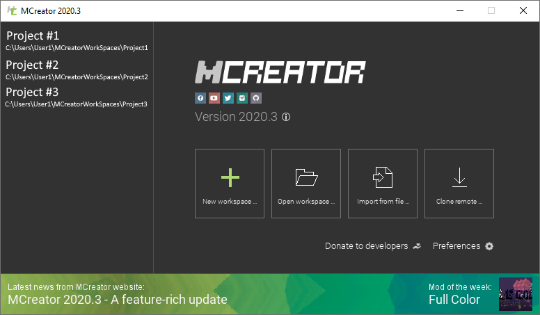 Interface Overview | MCreator